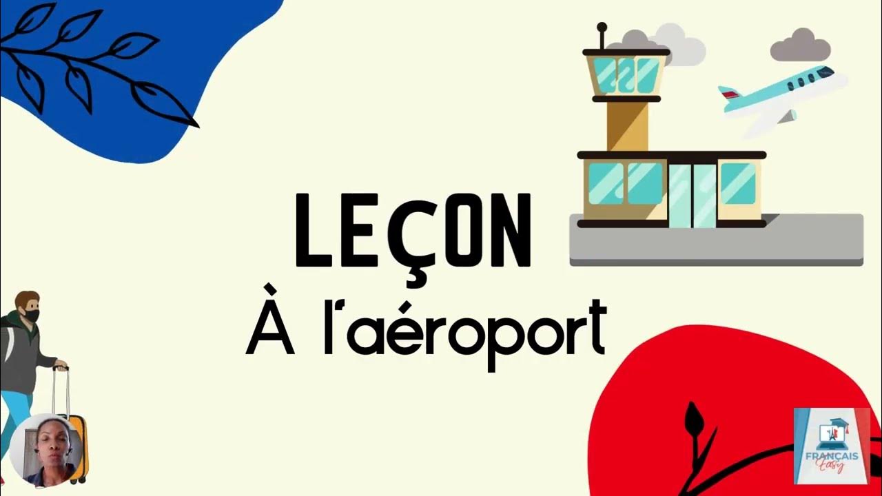 🇫🇷 À l'aéroport- Dialogue en francais B1 - YouTube