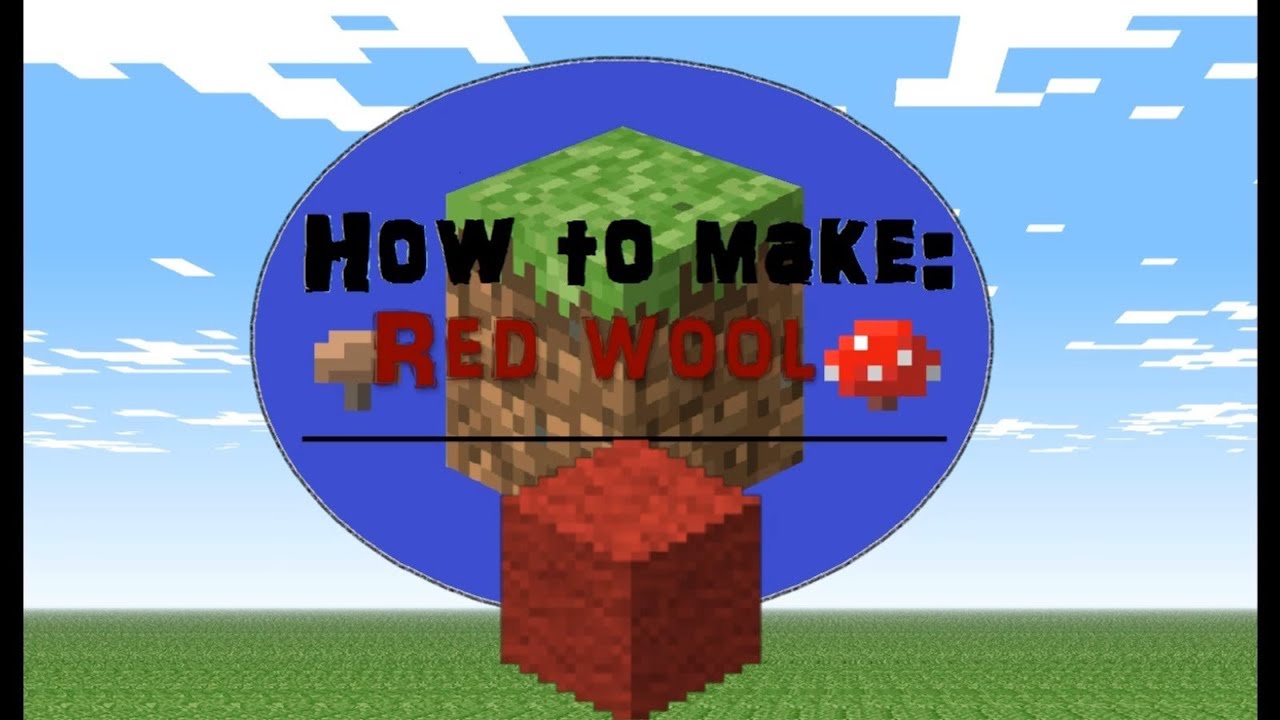 Minecraft - How to make Red wool - YouTube