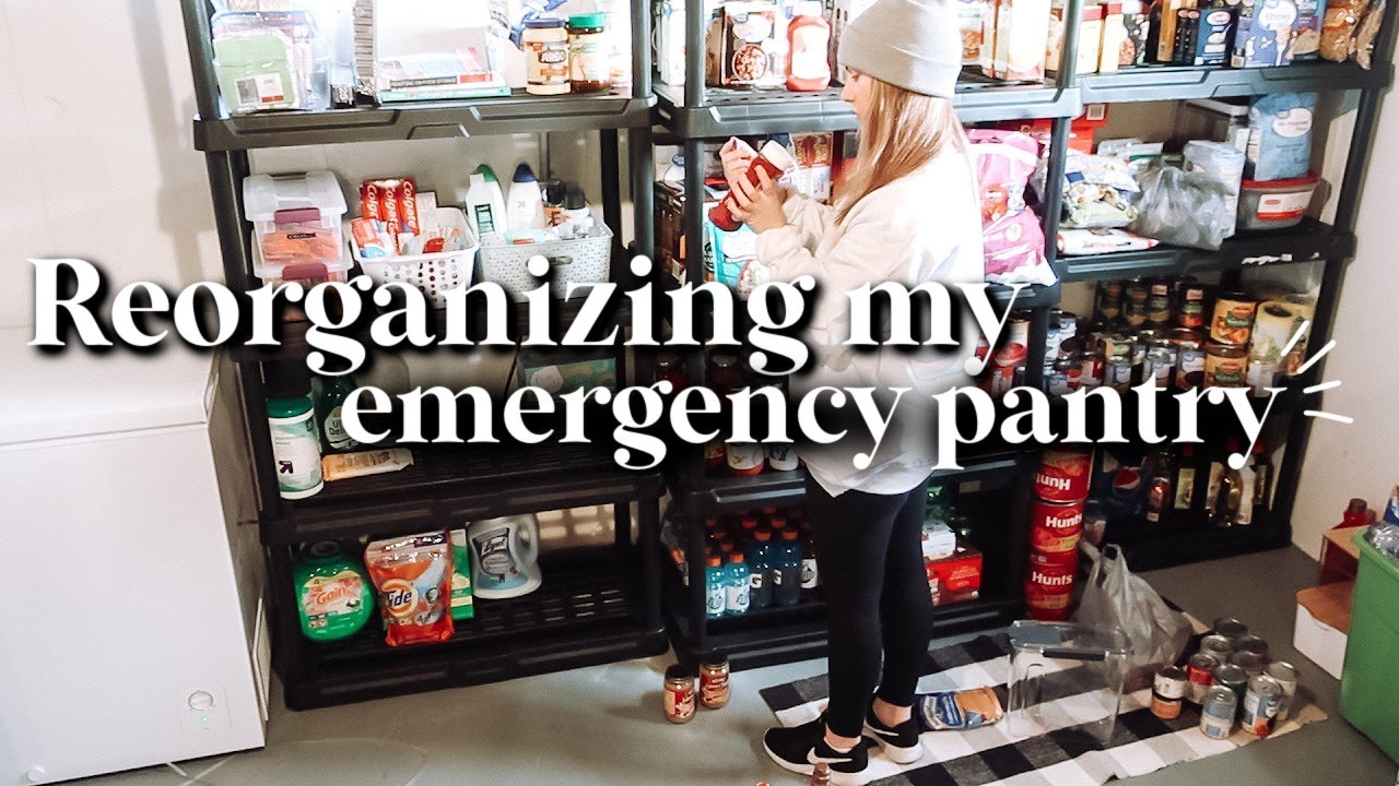 EMERGENCY PANTRY ORGANIZATION | PANTRY TOUR | WHAT ITEMS IM STOCKING UP ...