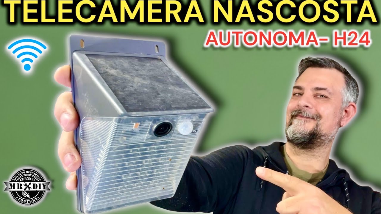 La telecamera di videosorveglianza super nascosta con pannello solare ...