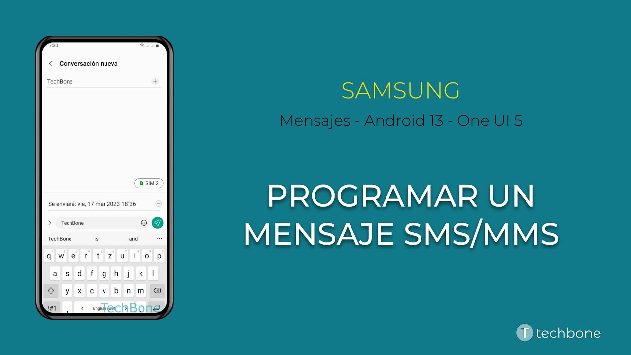 Programar un Mensaje SMS/MMS - Samsung [Android 13 - One UI 5] - YouTube