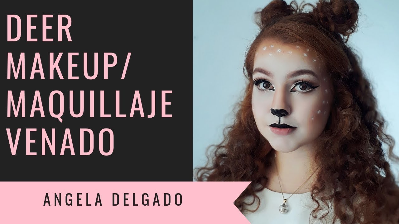 MAQUILLAJE FÁCIL DE VENADO\CIERVO | Angela Delgado - YouTube