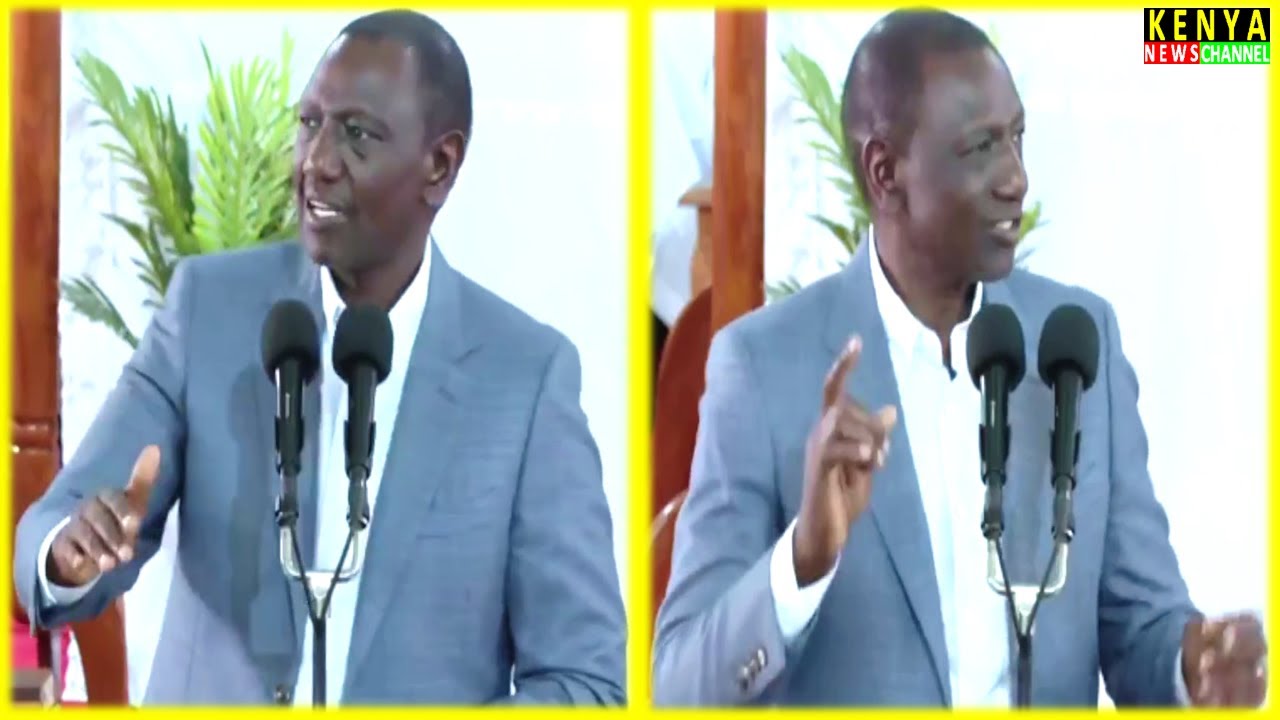 Ruto POWERFUL speech today in Church at Nyeri ACK St. Peter's Cathedral ...
