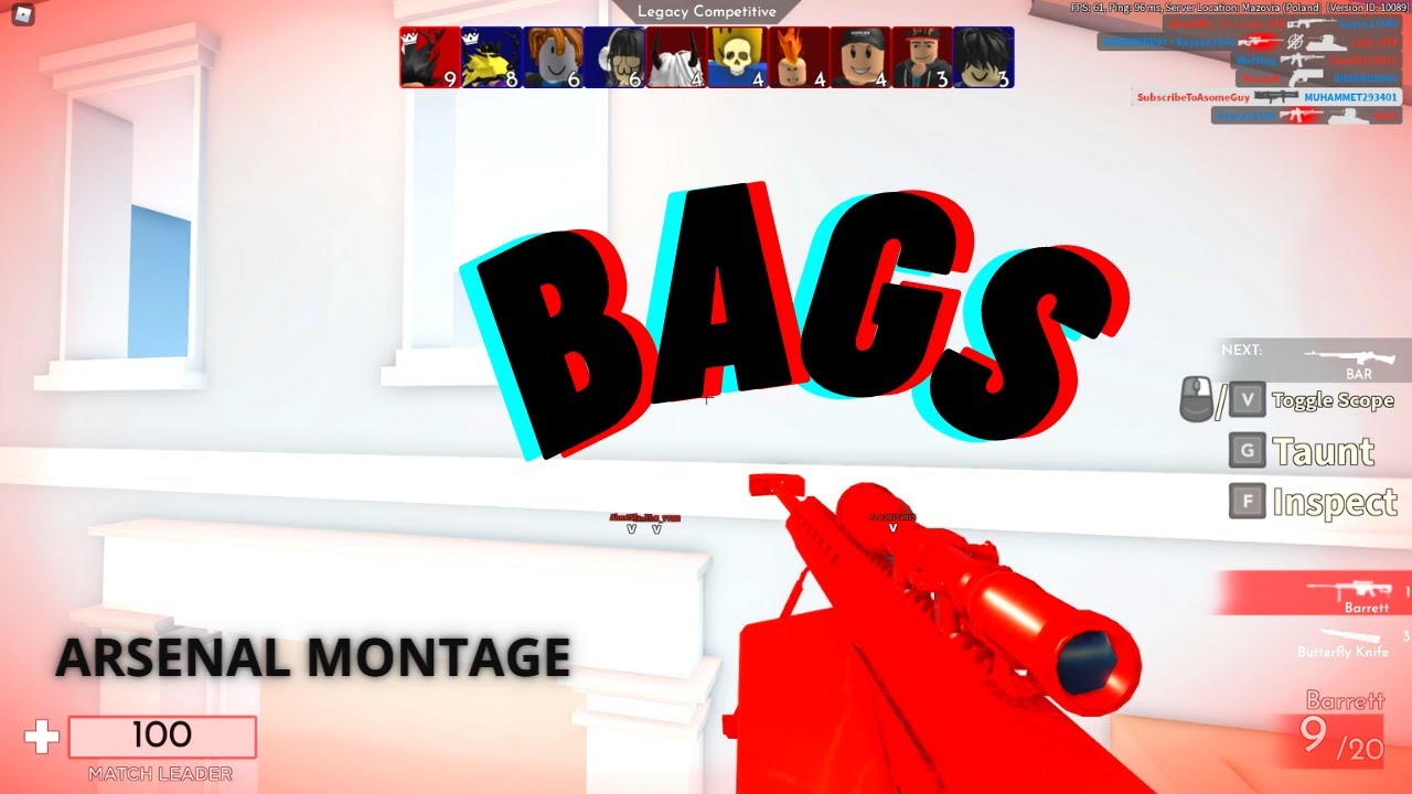 Bags 💰(Roblox Arsenal Montage) | Asome Guy - YouTube