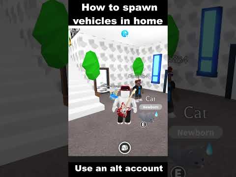 How to spawn vehicles inside home adopt me #shorts - YouTube