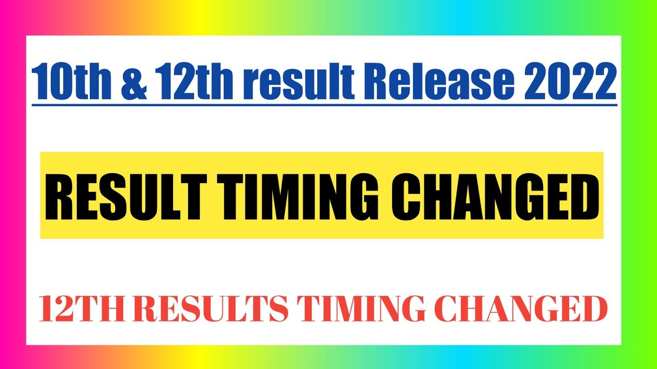12th public result 2022 timing changed | TN 12th public results ...