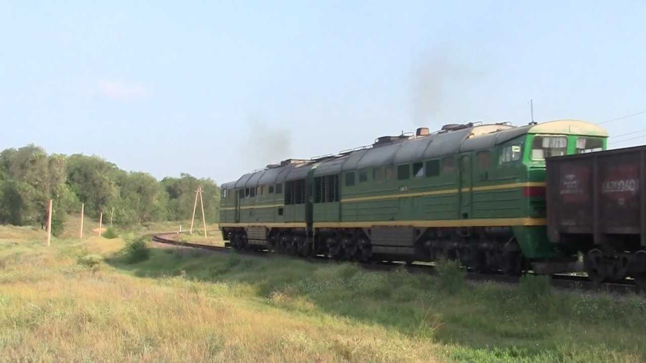 2TE116-942,2TE116-823 ,Teplitsa 2012.juli.23. 07:20., Coal train Artsiz ...