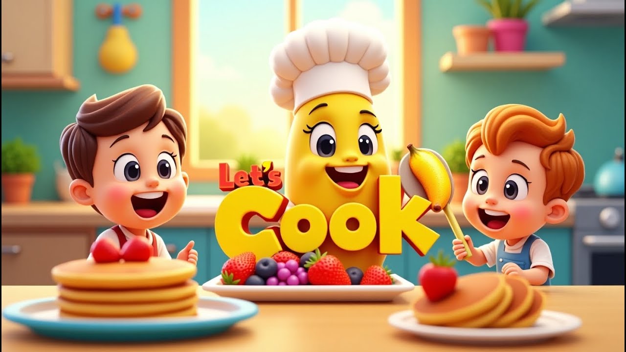 Let’s Cook with Banana! 🍌 | Fun Cooking Song for Kids - YouTube