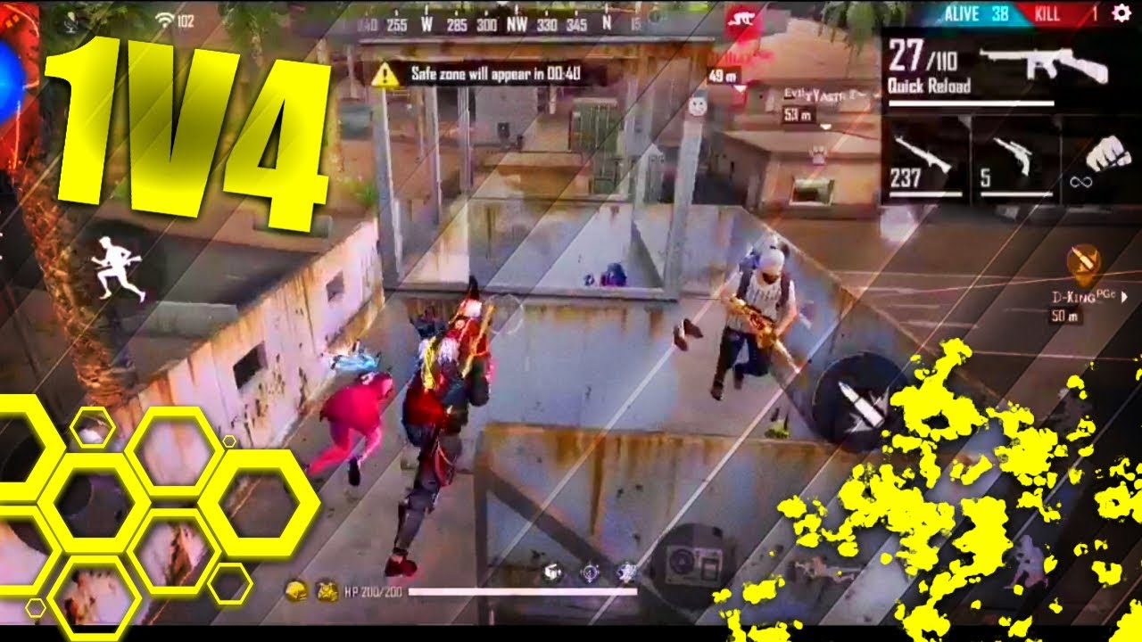 1v4 Montages || FREE FIRE HIGHLIGHTS ||ZAIN FF - YouTube