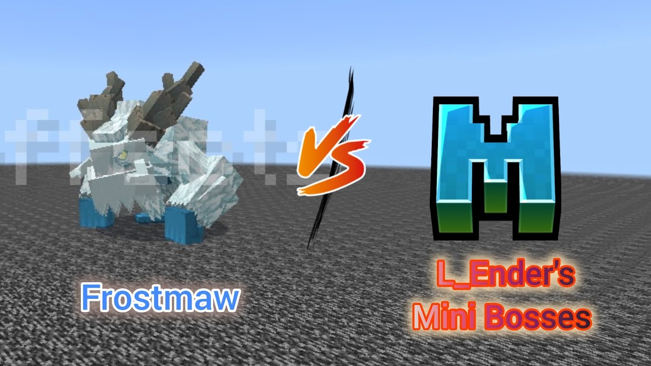 Frostmaw vs L_Ender's Mini Bosses Mobs Batlle (Minecraft Battle) - YouTube