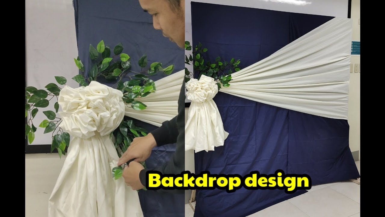 Back drop design ideas floral wedding decorations table skirting ...