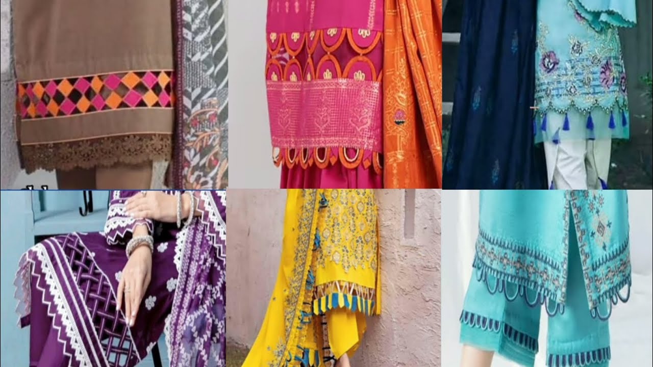 Damen design 2023 || Damen with lace || joint lace kameez - YouTube