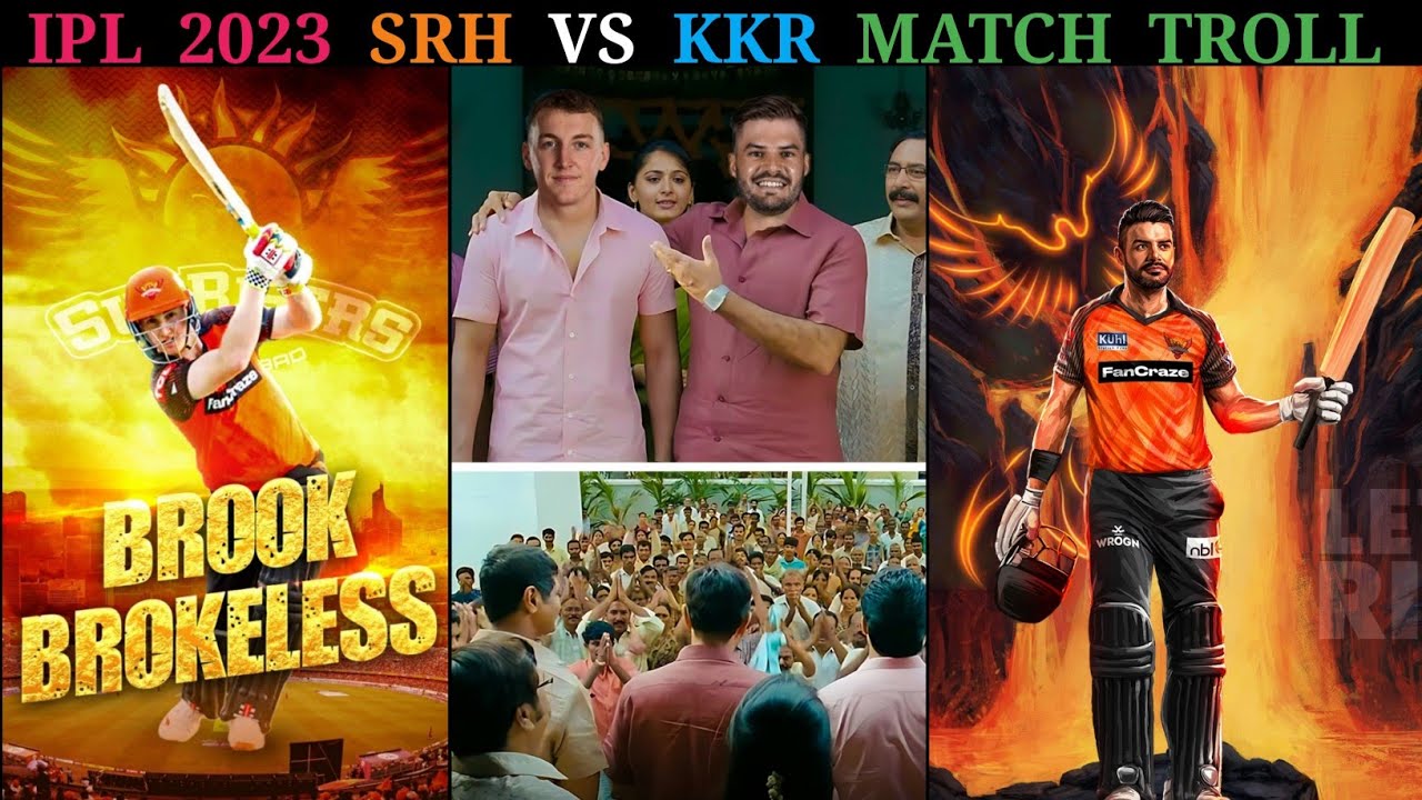 IPL 2023 SRH VS KKR MATCH TROLL|| TELUGU CRICKET TROLLS||HARRY BROOK ...