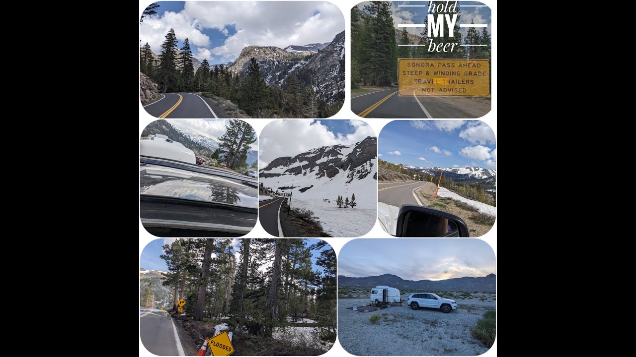 Timelaps drive over sonora pass california 108 - YouTube