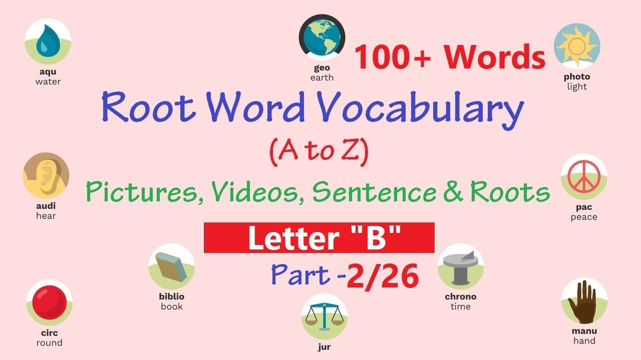 (Letter-B)Root Word Vocabulary A to Z || Part 11to13 || Vocabulary ...