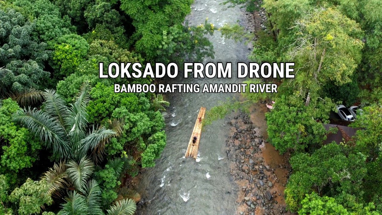 BAMBU RAFTING DI LOKSADO FROM DRONE 2023 - YouTube