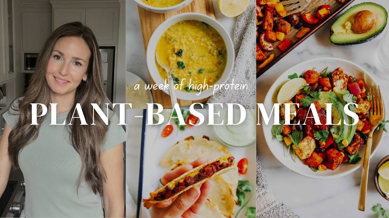 A WEEK OF HIGH-PROTEIN PLANT-BASED MEALS | easy one-pot and sheet pan ...