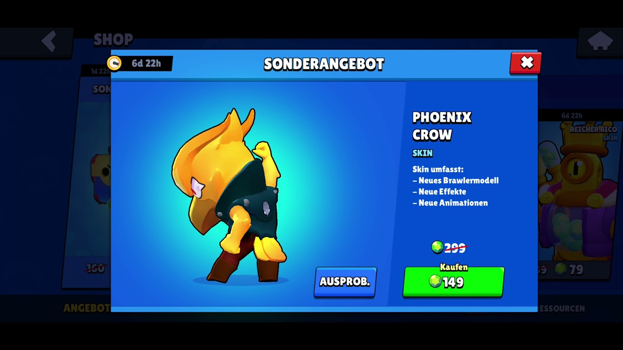Buying Phoenix Crow Brawl Stars - YouTube