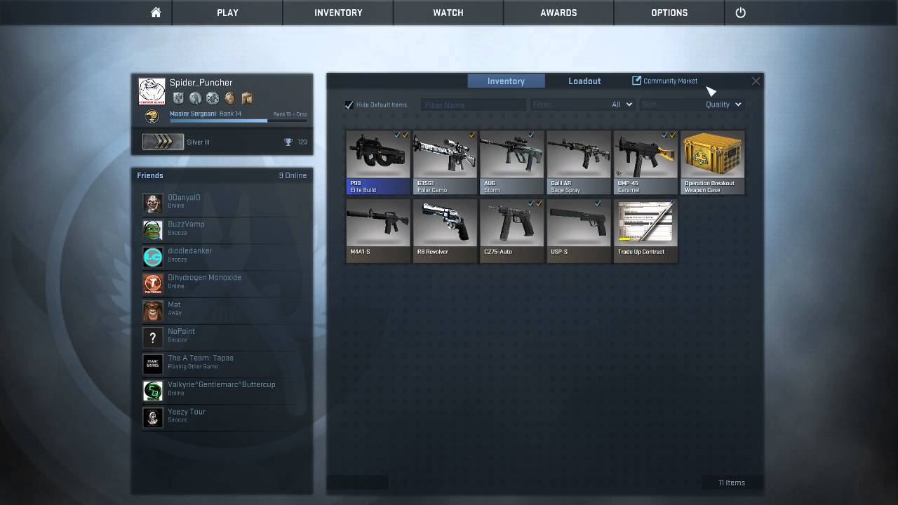 My Shameful CS:GO Inventory - YouTube