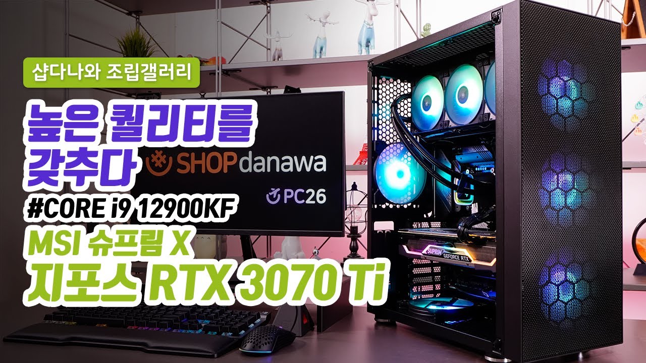 높은 퀄리티를 갖추다 | 코어 i9 12900KF + RTX 3070 Ti + 3RSYS T840 풍통 + DEEPCOOL LS720 ARGB [샵다나와 조립컴퓨터 ...