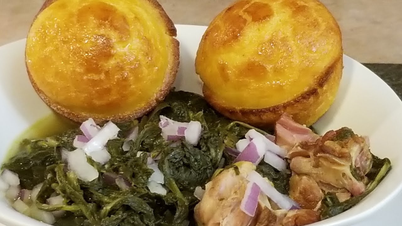 Cooking with Love with Mary: Turnip Greens and Cornbread Muffins - YouTube