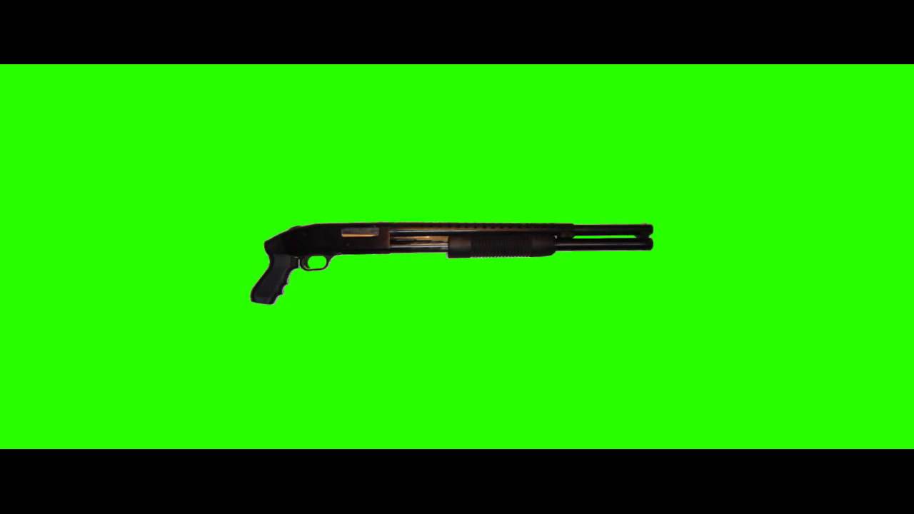 Gun Mossberg 500 Rotate Green Screen Animation - YouTube