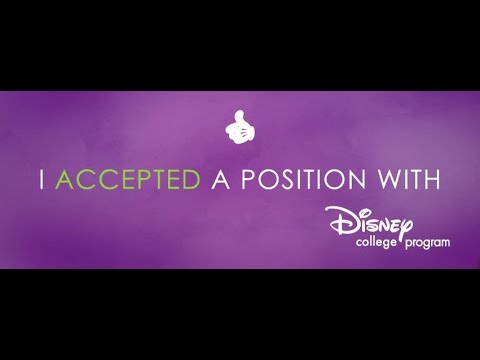 Disney College Program - ACCEPTED! - YouTube