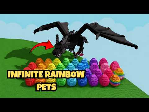 I Hatched RAINBOW PETS Using BLACK DRAGON In Grow A Garden 2 🌈🐉😱