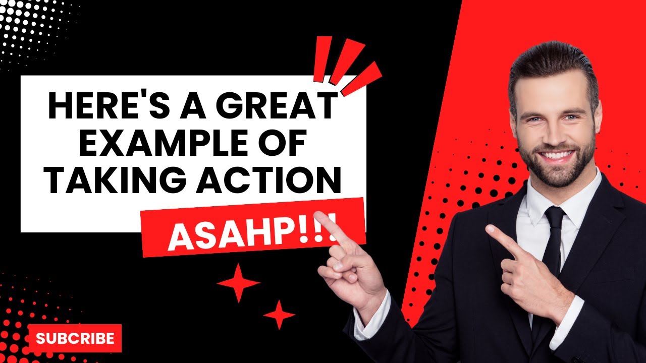 Here's A Great Example Of Taking Action ASAHP! - YouTube