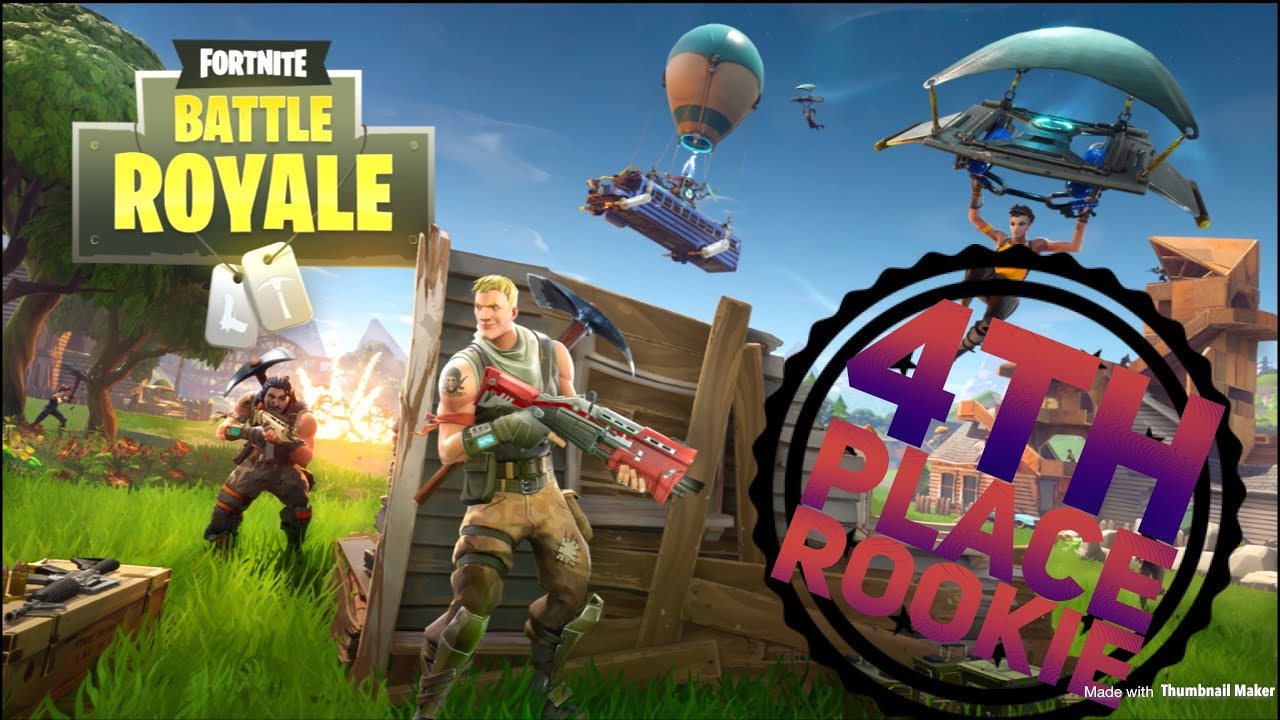 Fortnite Battle Royale 4th Place Beginner - YouTube