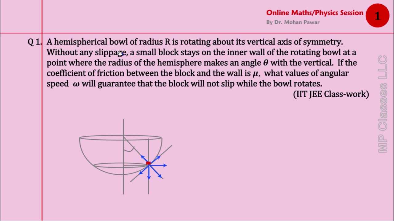 Corrected-IIT JEE Practice Problem: Uniform Circular Motion ...