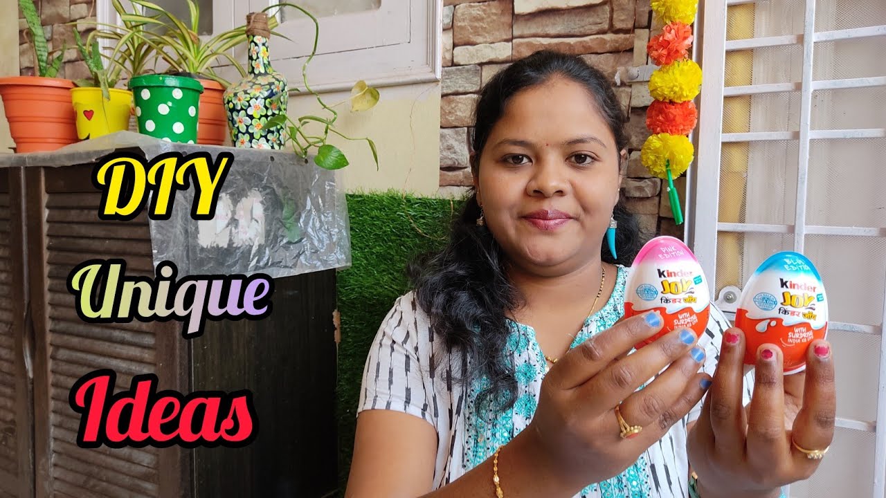 DIY Kinder joy Box Crafts to Make Flamingos l Best Out of waste l - YouTube