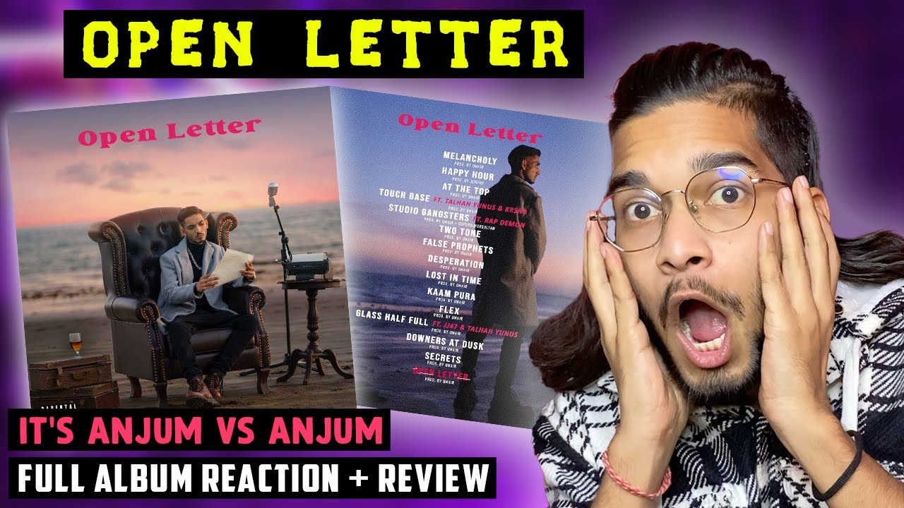 TALHA ANJUM - OPEN LETTER 🤯🥵| FULL ALBUM REACTION + REVIEW | KALAMZONE ...