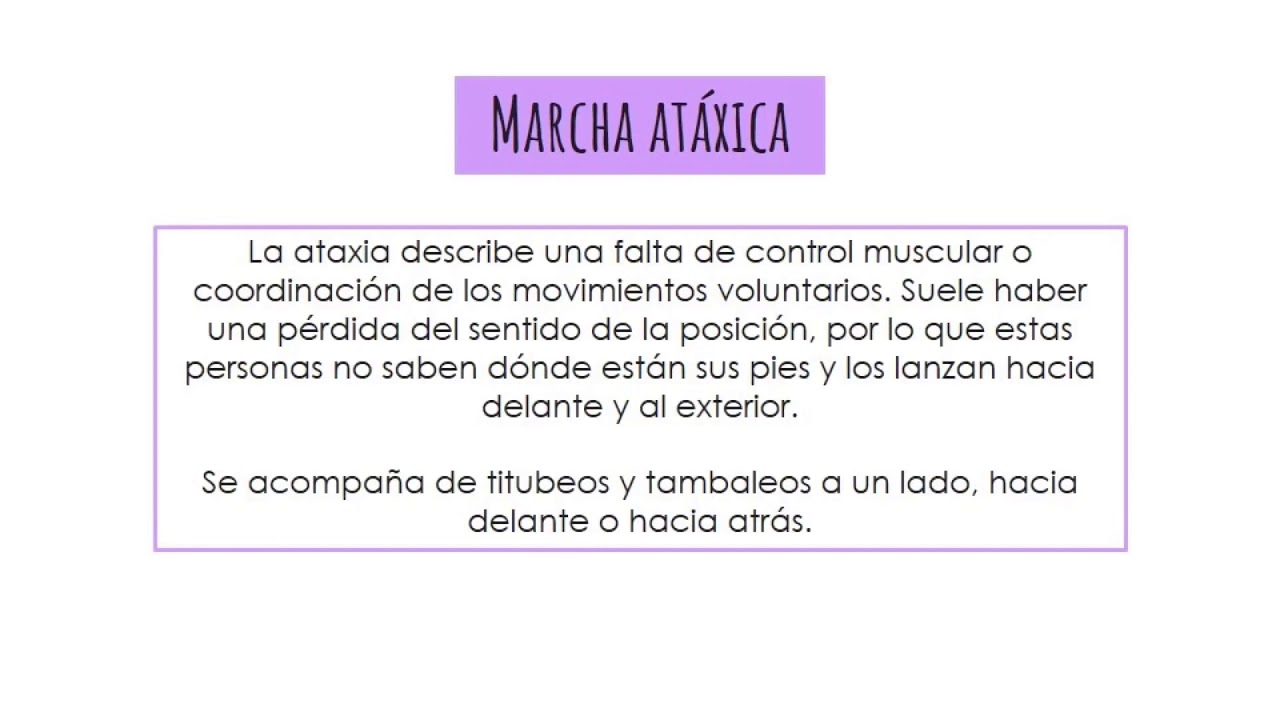Marcha atáxica y coreica - YouTube