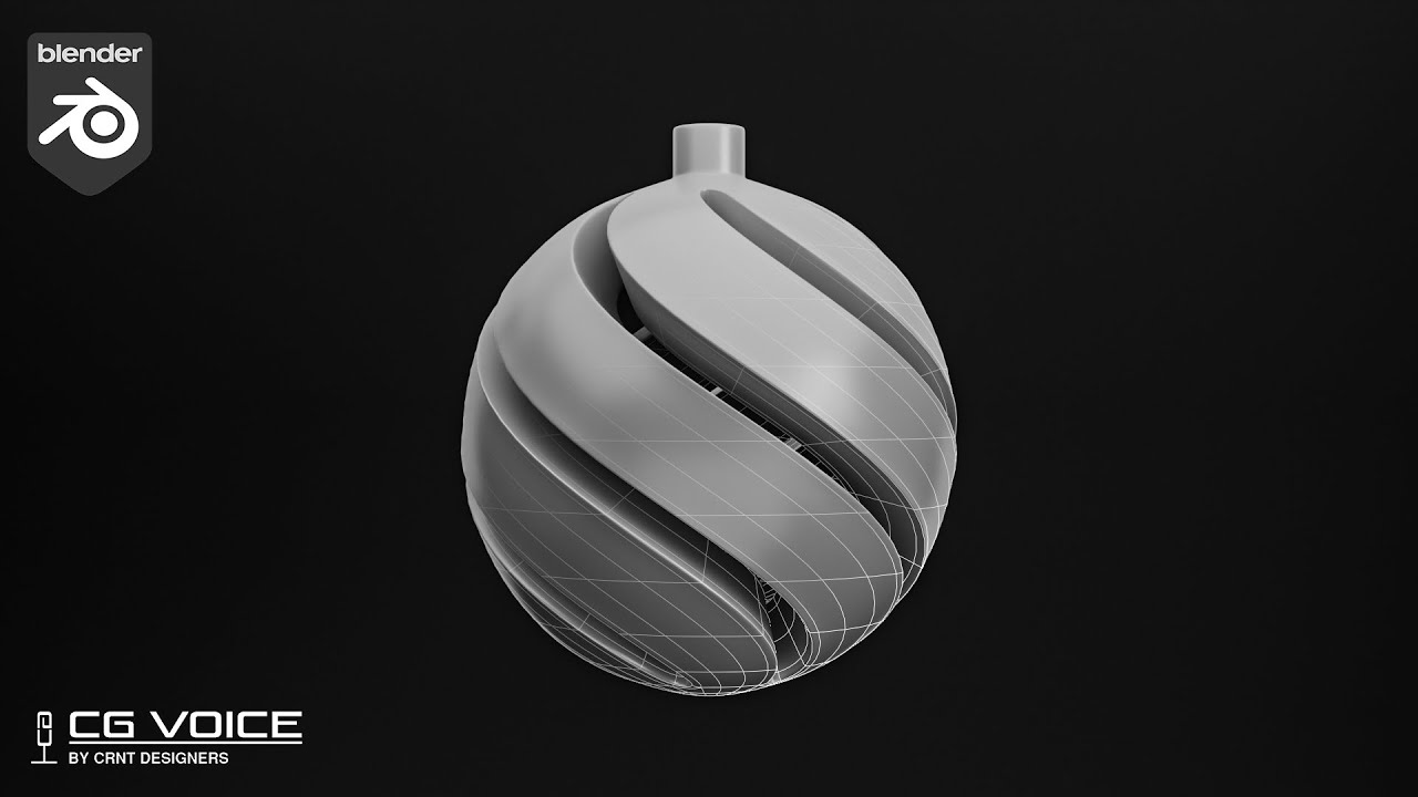 how to model this Twisted Sphere Ornament in blender _ blender ornament ...