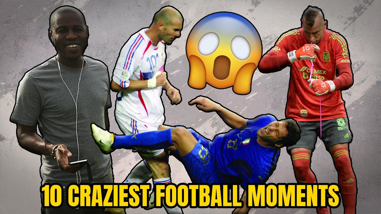 10 CRAZY Moments in Football 😲 - YouTube