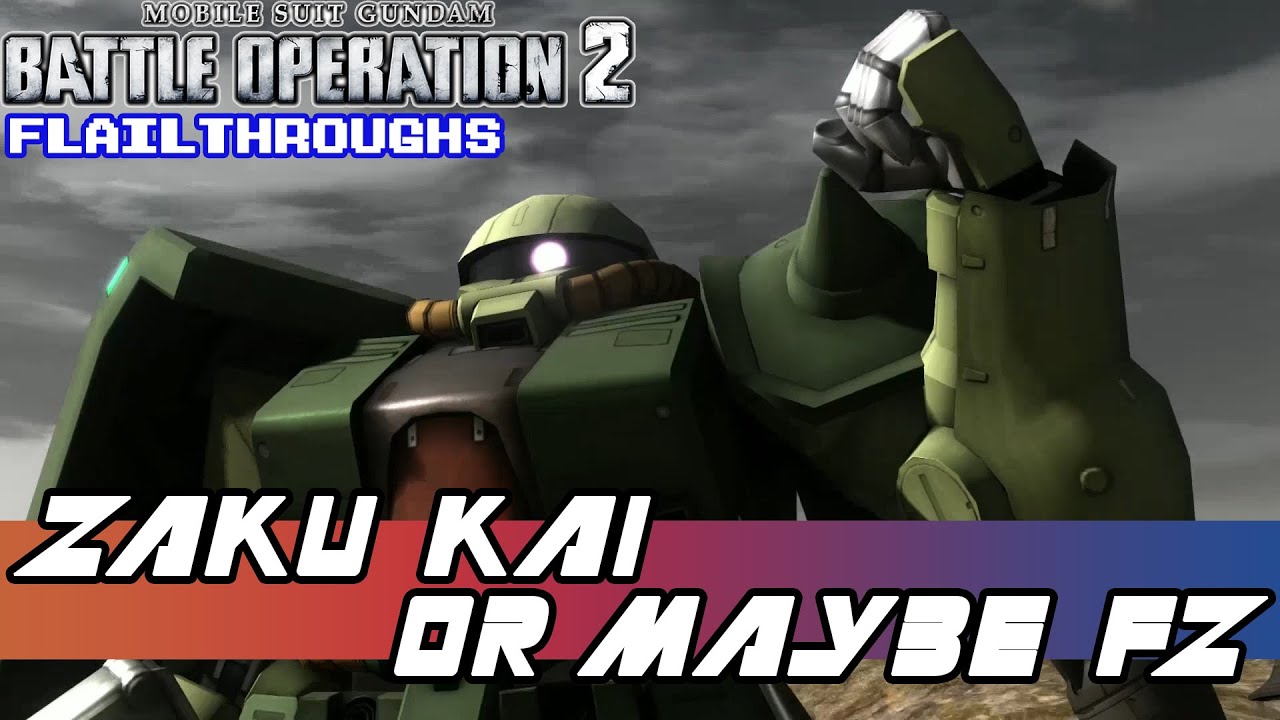 Gundam Battle Operation 2: MS-06Fz Zaku Kai With MMP-80 Machinegun ...