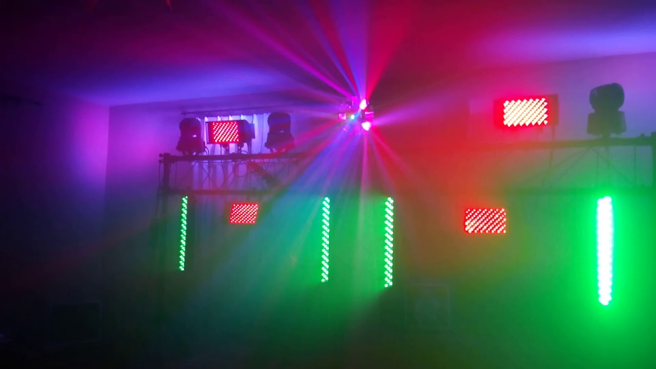 105w led moving head lixada - YouTube