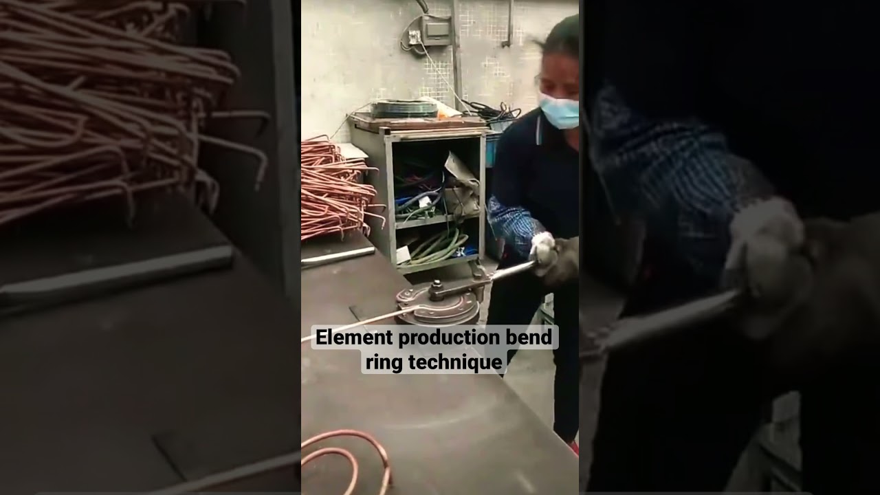 Heating element production ring process technique - YouTube