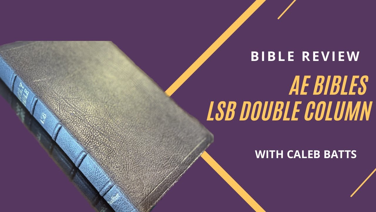 AE Bibles Rebind of a LSB Double Column - YouTube