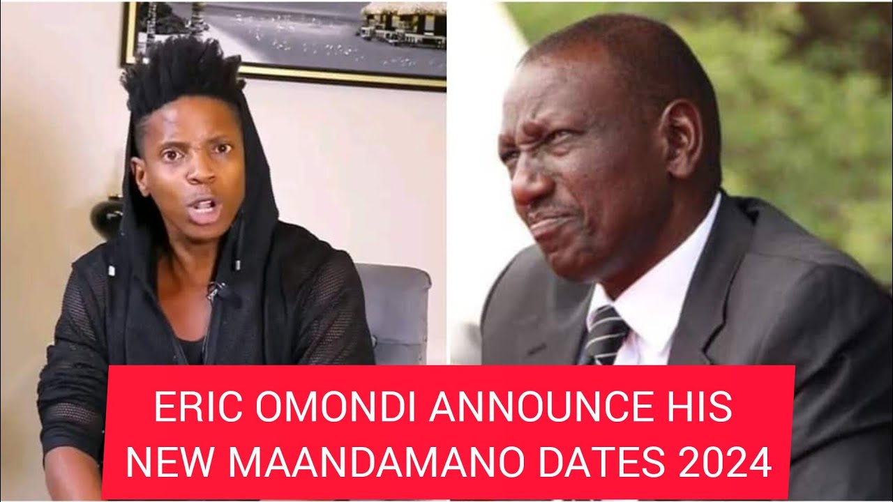 ERIC OMONDI ANNOUNCE NEW MAANDAMANO DATES 2024! • "THIS TIME AM READY ...