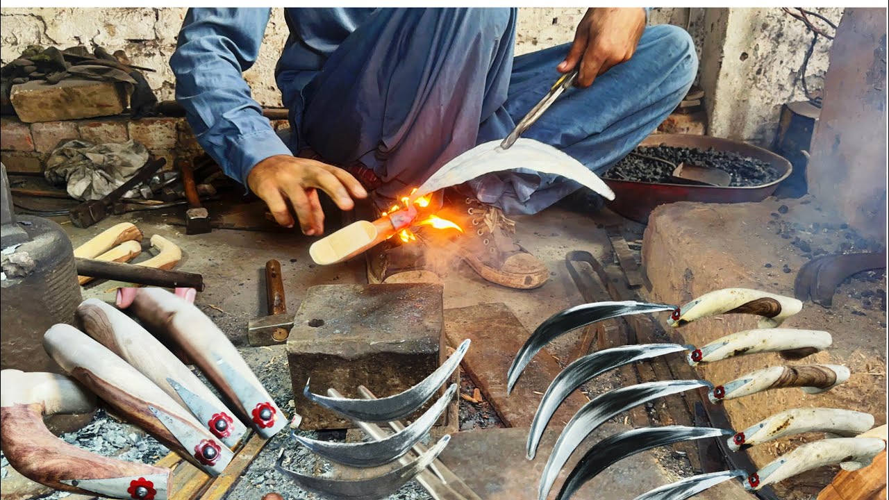 Massive Sickles Forged by Master Blacksmiths || How to Forge a Sickle ...