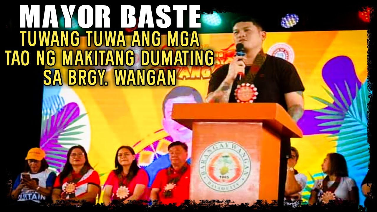 Mayor Baste Duterte, 59th Araw ng Barangay Wangan - YouTube