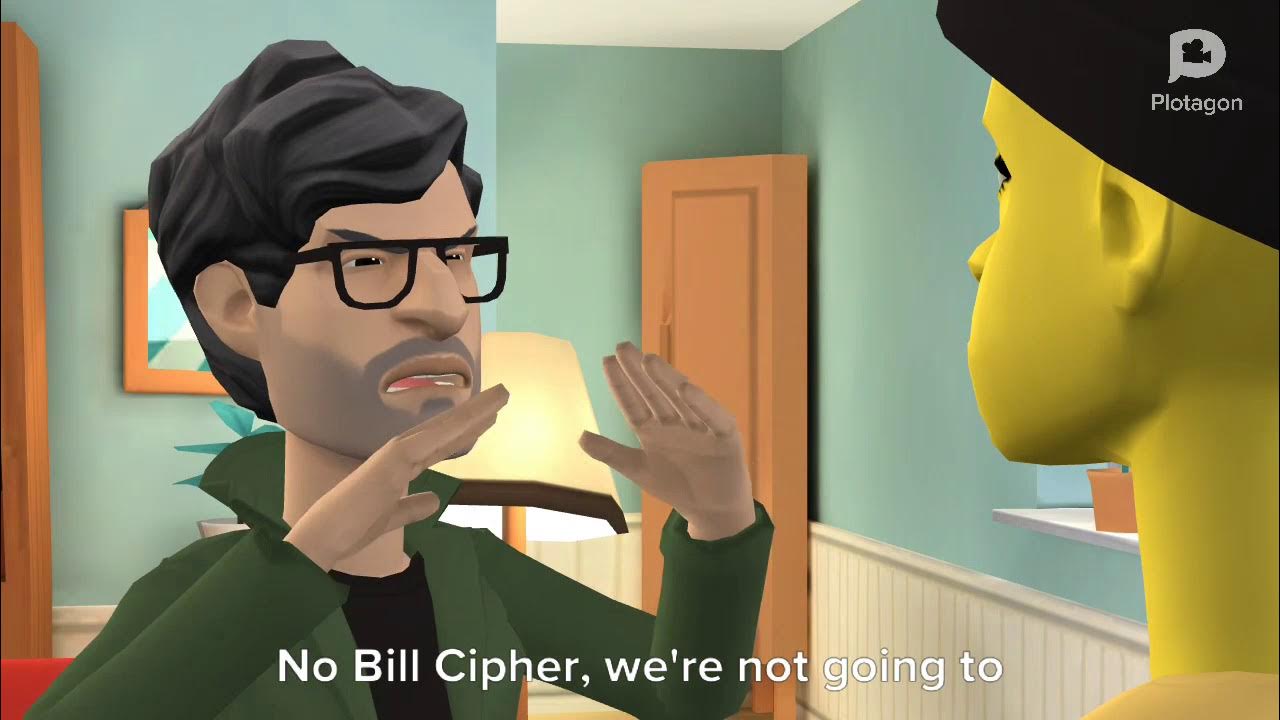Bill Cipher misbehaves at Chick Fil A and gets grounded - YouTube