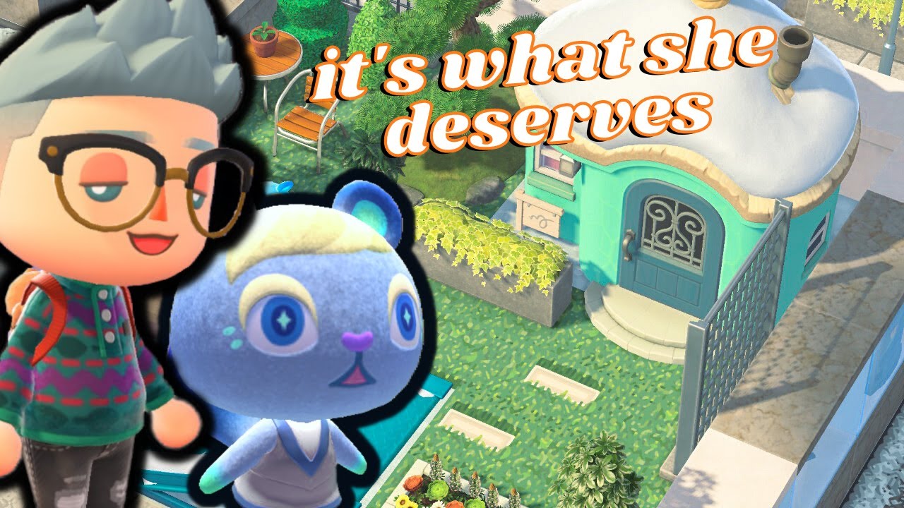 Giving Ione her Dystopian Winter Oasis | ACNH Speed Build - YouTube