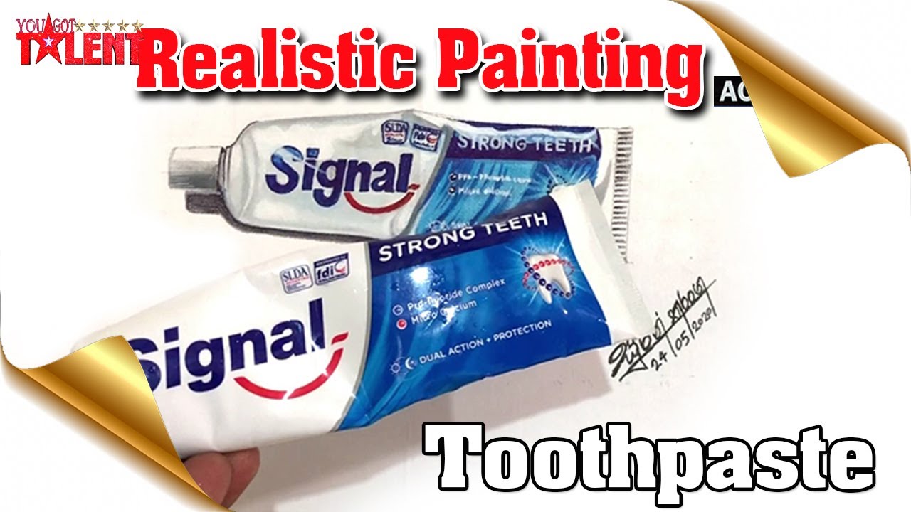 Realistic painting toothpaste | You Got Talent - YouTube