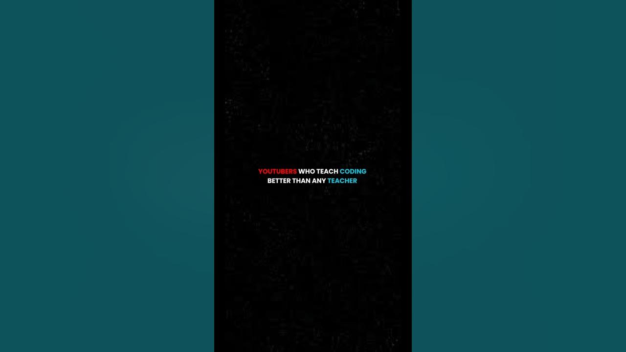 Best youtubers for coding 🔥 #coding #programming #youtubers - YouTube