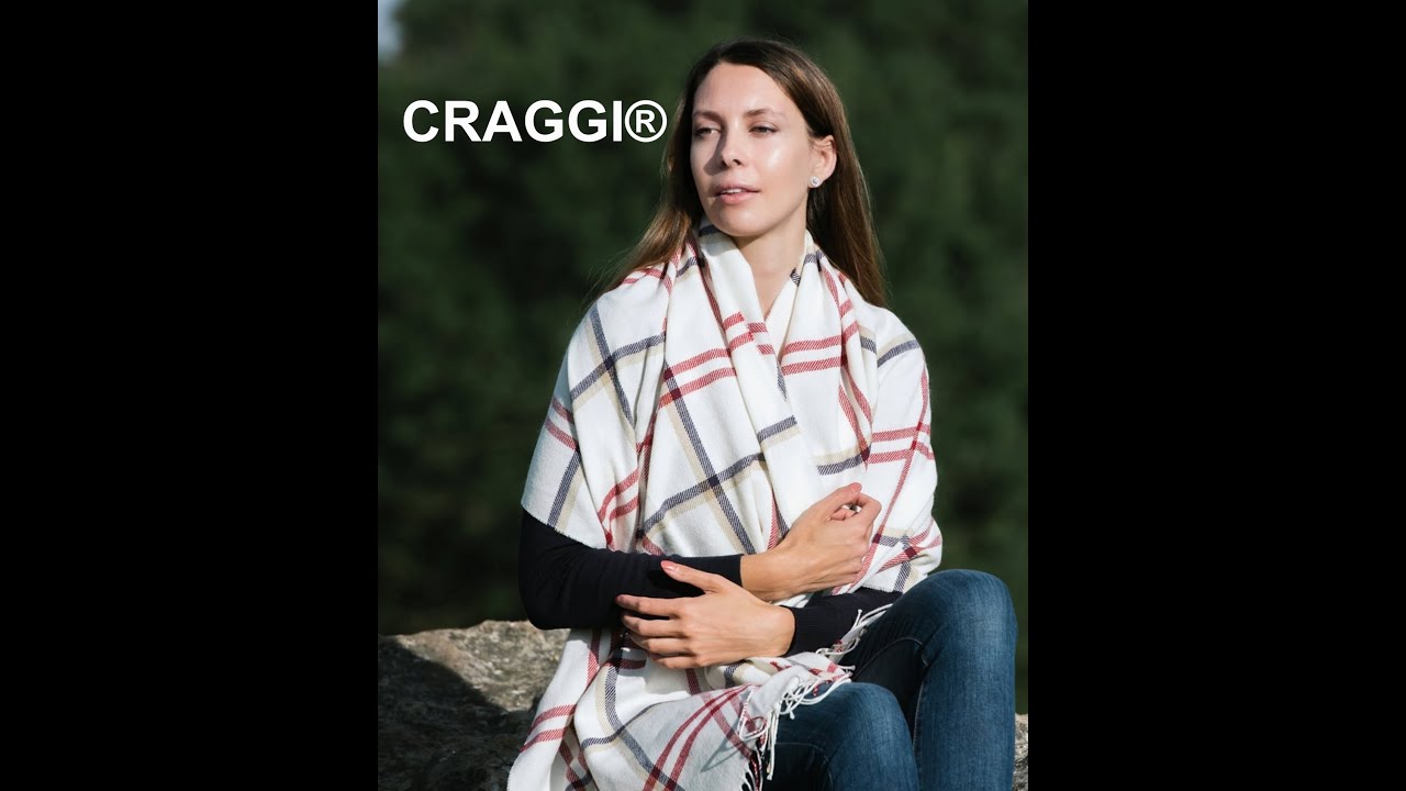 Superb CRAGGI Signature check shawl - YouTube