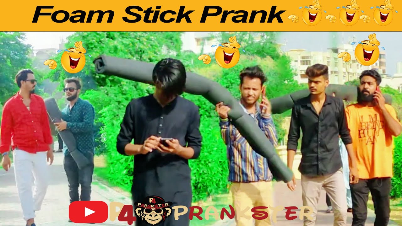 Foam Stick Prank - Funny Reaction | 2023 | @P4Prankster - YouTube