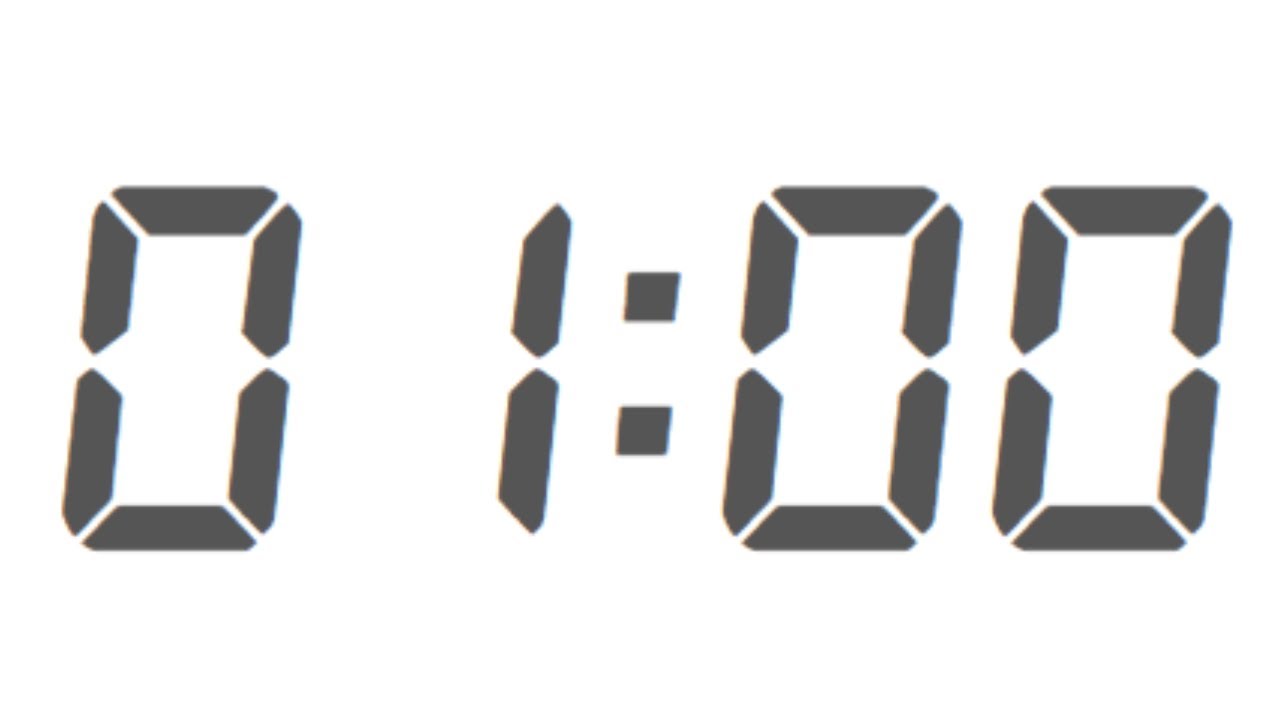 1 Minute Timer | 1080p | Timer and Alarm | 60 Second Timer & Alarm ...